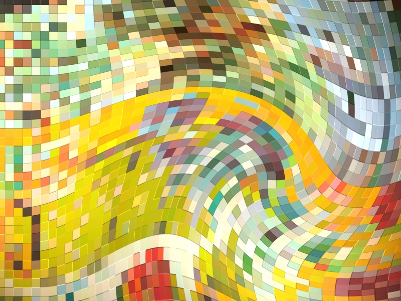 Colorful Squares in Motion Jigsaw Puzzle