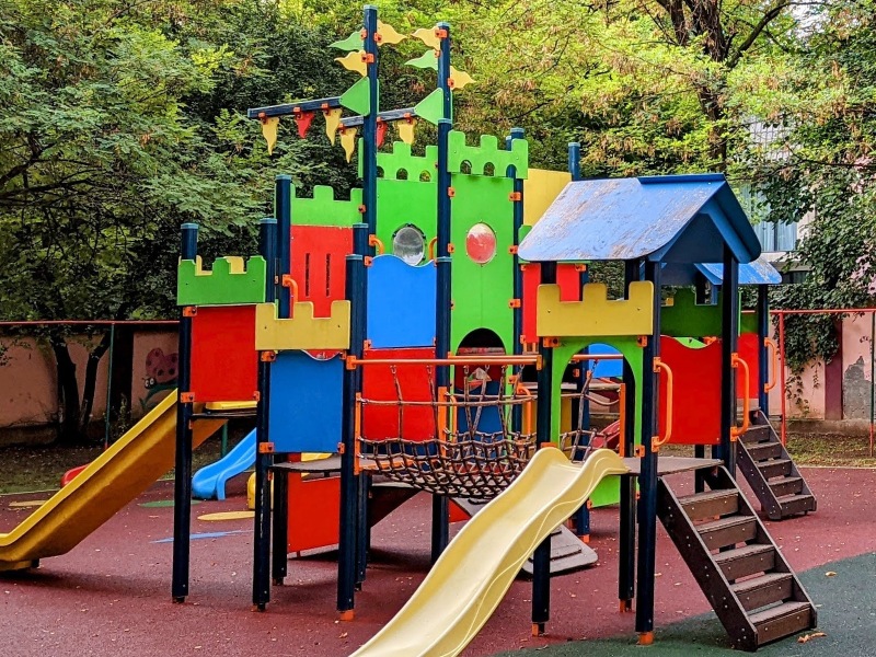 Colorful Playground Slide Jigsaw Puzzle
