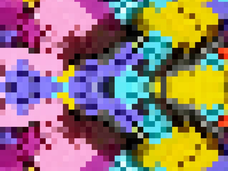 Neon Mosaic Jigsaw Puzzle