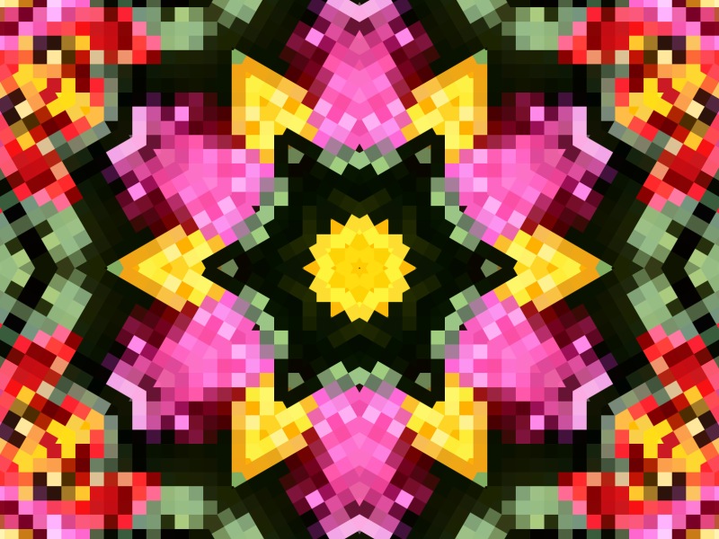 Chromatic Starburst Jigsaw Puzzle