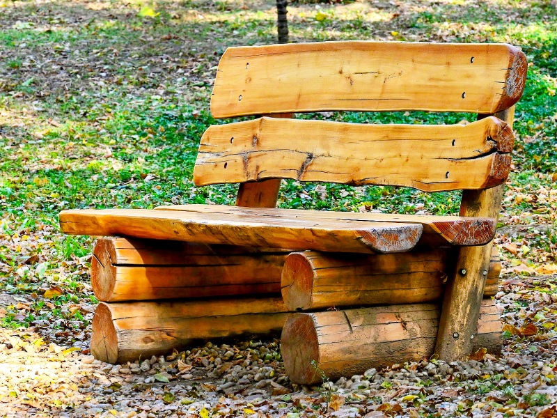 Wooden Log Bench Jigsaw Puzzle