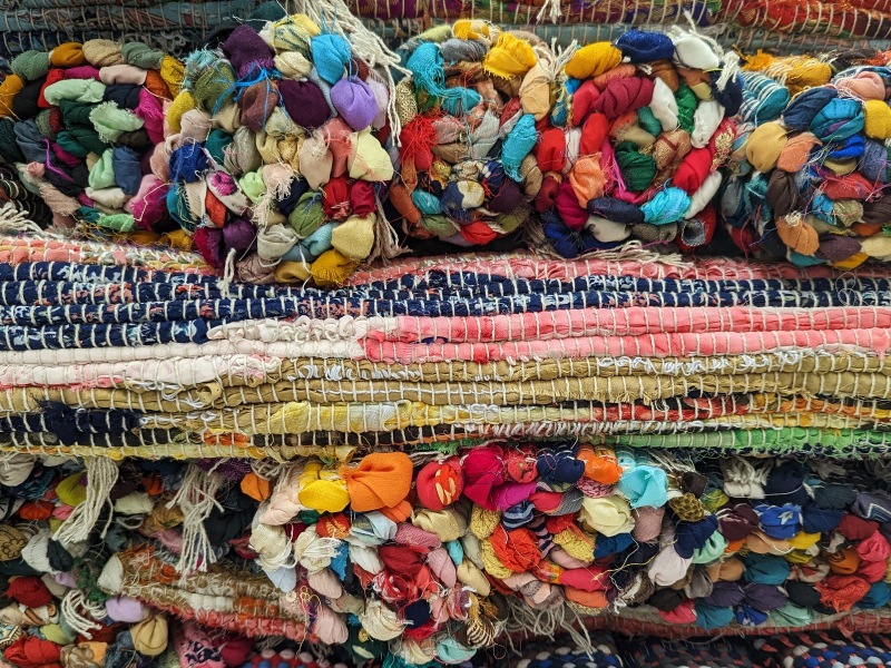 Colorful Rag Rugs Jigsaw Puzzle