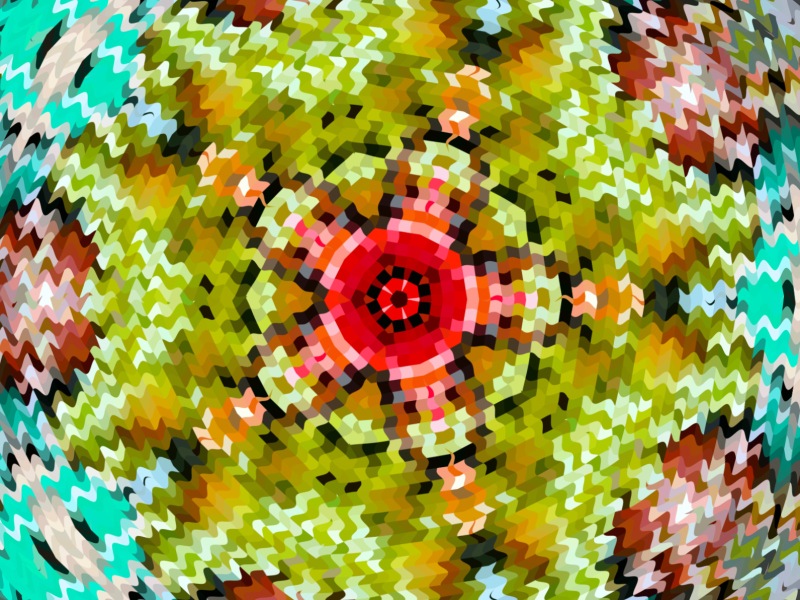 Colorful Pattern of Shifting Waves Jigsaw Puzzle