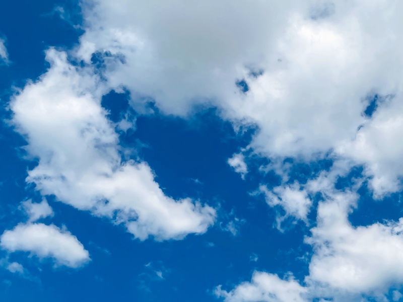 Blue Sky And White Clouds Jigsaw Puzzle
