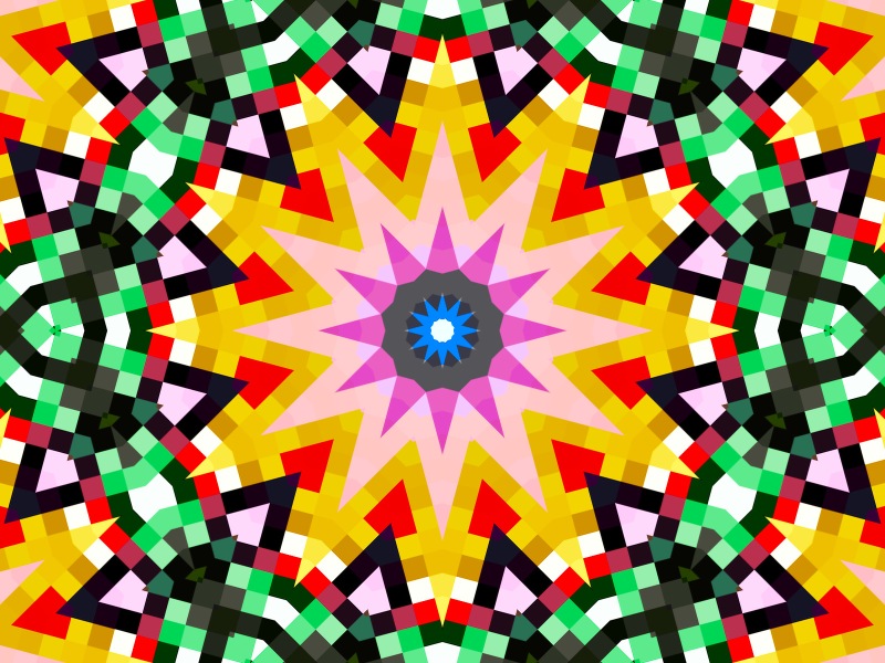 Star-shaped Geometric Pattern Jigsaw Puzzle
