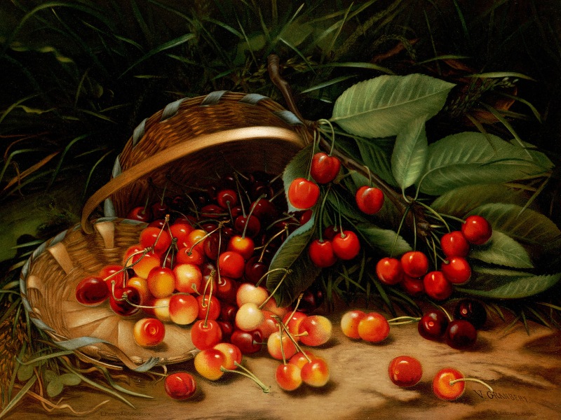 A Basketful of Cherries Jigsaw Puzzle
