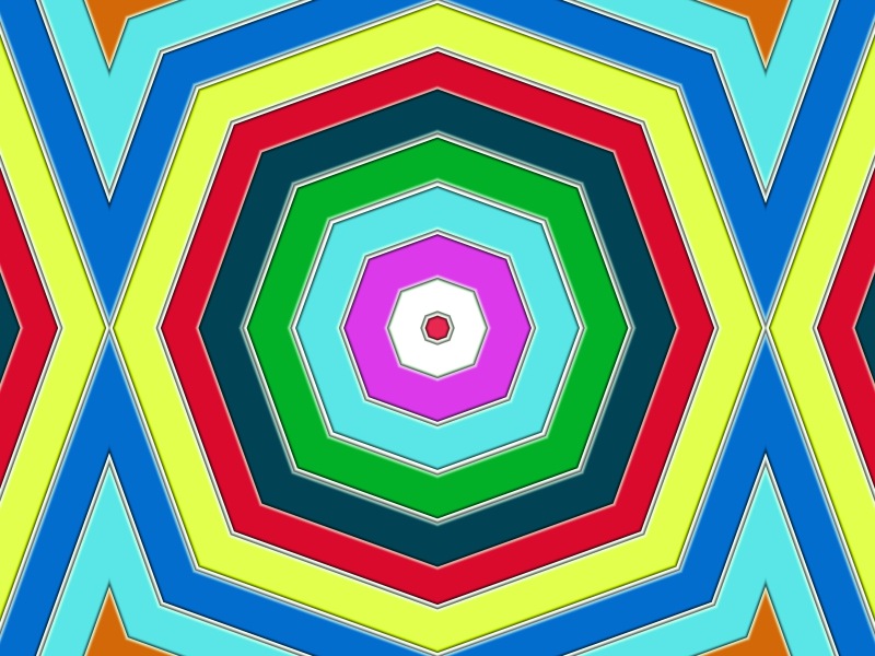 Radiant Octagonal Pattern Jigsaw Puzzle