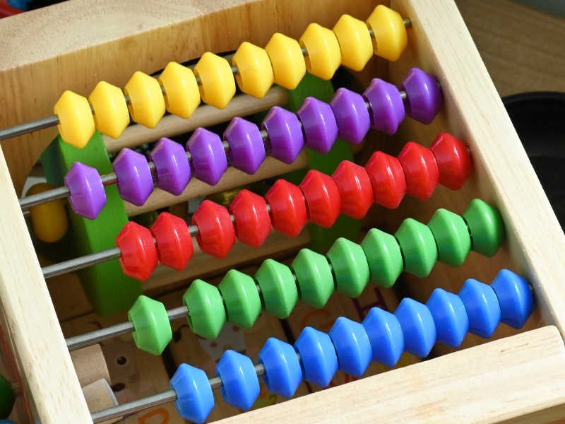 Colorful Wooden Abacus Jigsaw Puzzle