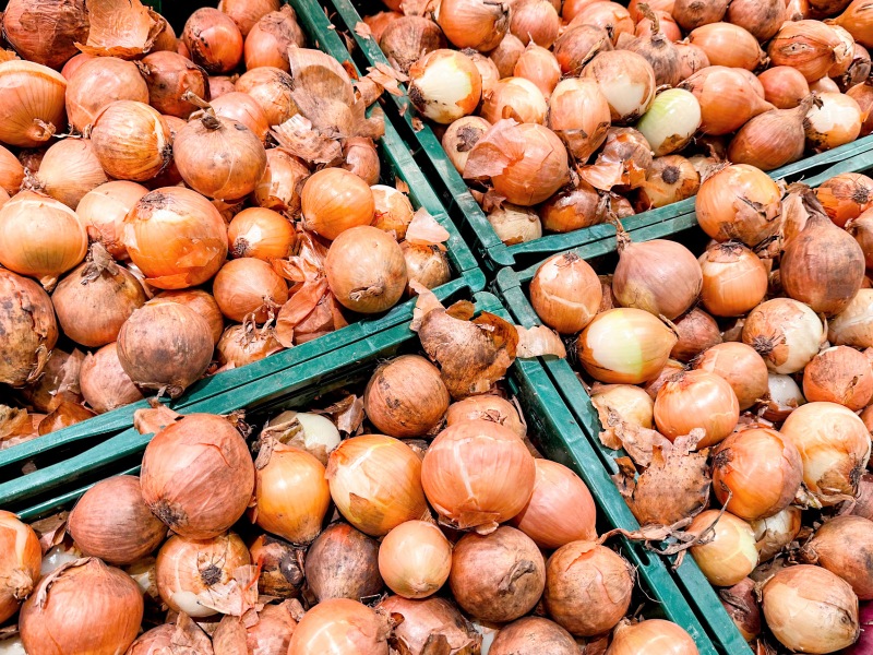 Onion Stand at the Market Jigsaw Puzzle