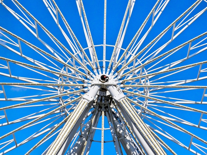 Ferris Wheel Spokes Jigsaw Puzzle