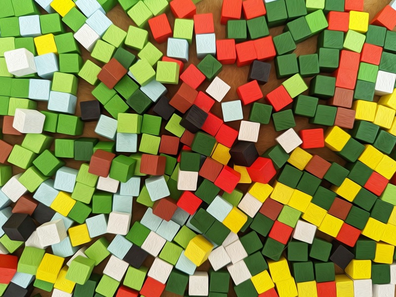 Colorful Cubes Jigsaw Puzzle