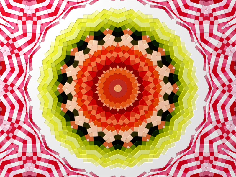 Energetic Geometric Pattern Jigsaw Puzzle