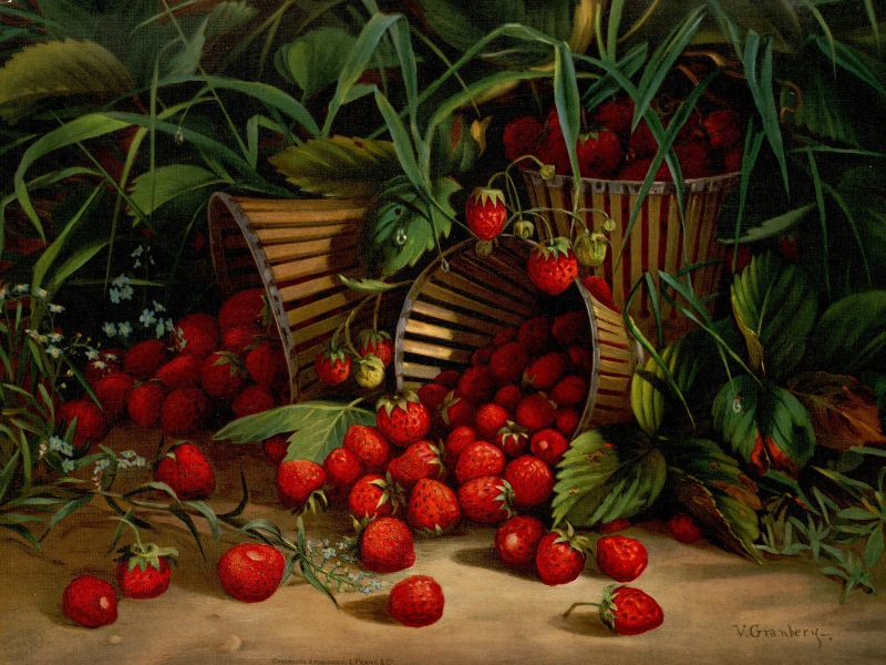 Baskets of Freshly Picked Strawberries Jigsaw Puzzle