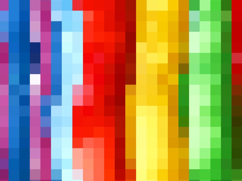 Rainbow Pixels Jigsaw Puzzle