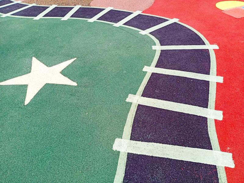 Colorful Playground Pattern Jigsaw Puzzle