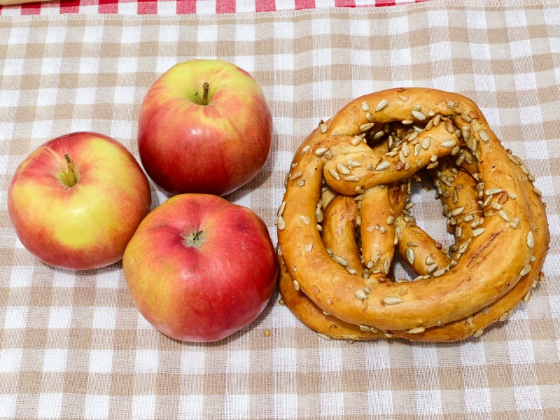 Fresh Apples and Pretzels Jigsaw Puzzle
